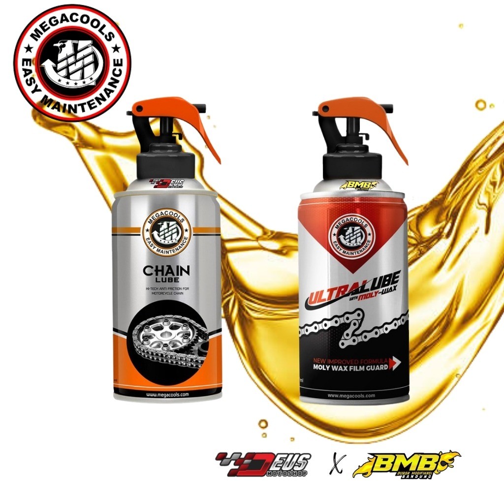 Jual Megacools Chain Lube dan Ultra Lube dengan Moly Max | Shopee Indonesia