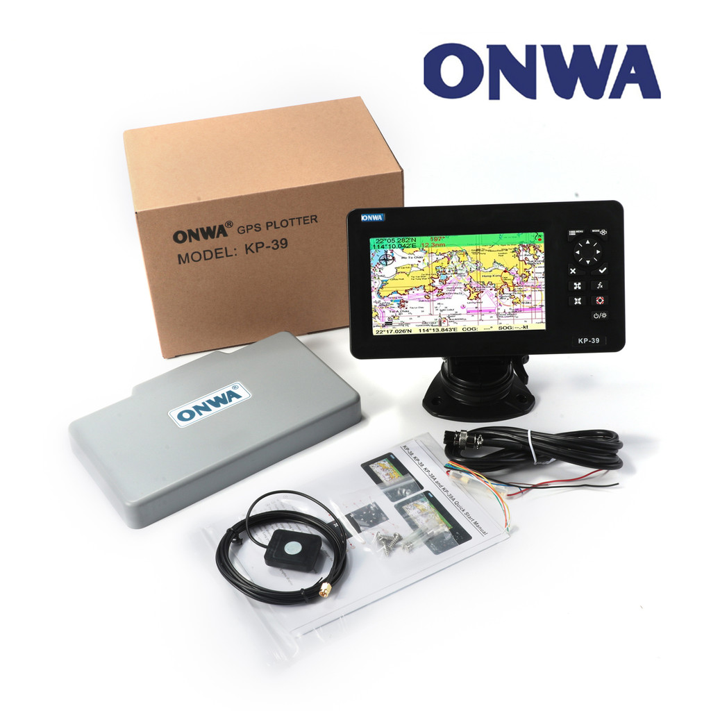 Jual ONWA KP-39 7inch ONWA marine GPS Chart plotter (with K-Chart Map ...