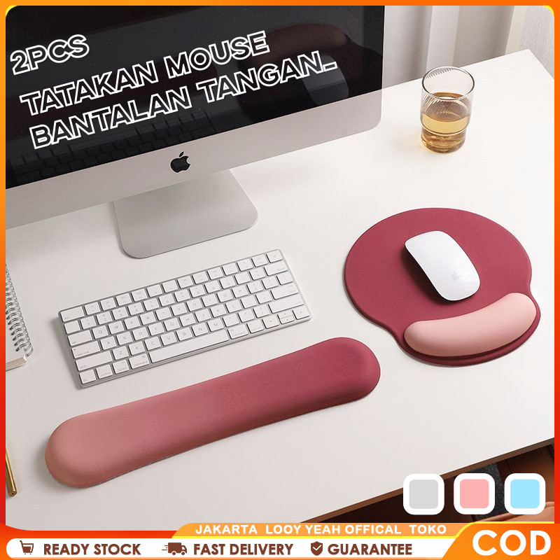 Jual Arm Rest Memory Foam Bantal Keyboard Wrist Rest Bantalan Mouse Pad ...