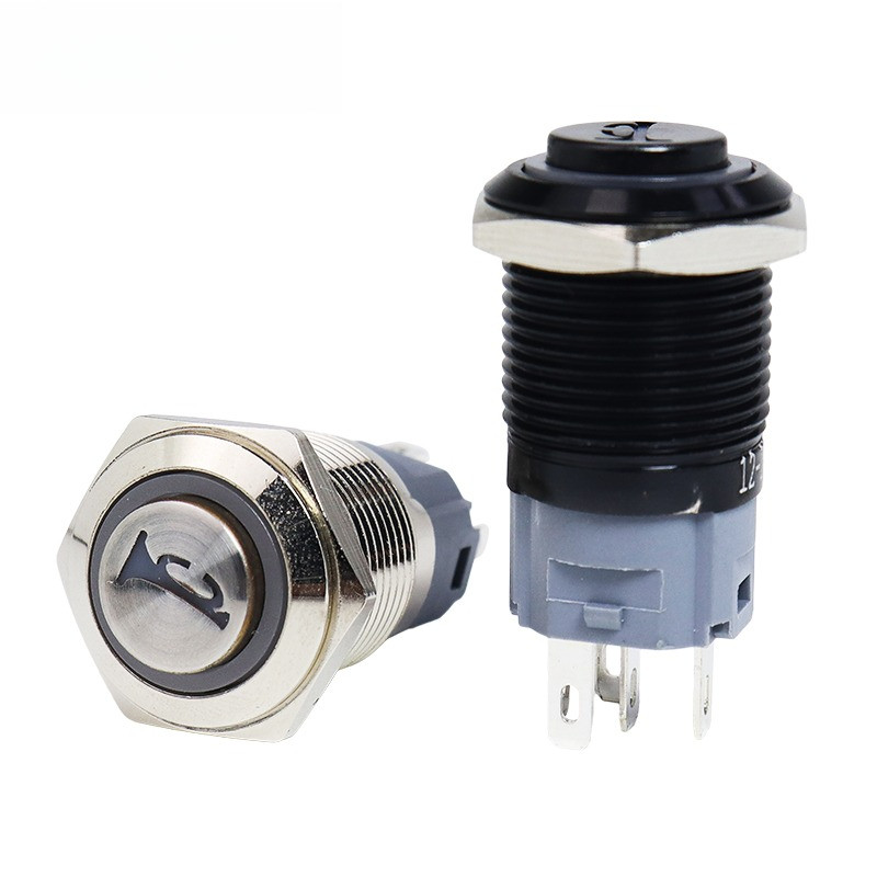 Jual 1pcs 16mm Horn Button Switch 12V 24V 220v Momentary Self-reset ...