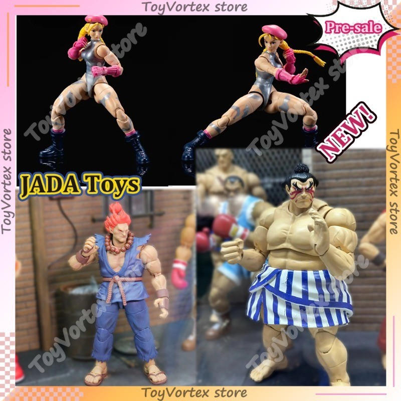 Jual NEW JADA Toys E. Honda Akuma Cammy Anime Action Figure Statue JADA ...