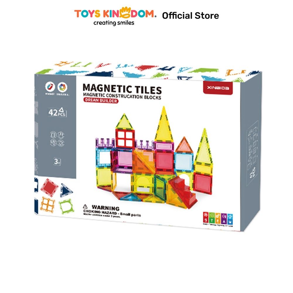 Jual Toys Kingdom Bricks Kingdom Set 42 Pcs Puzzle Magnetic Blocks Toy ...