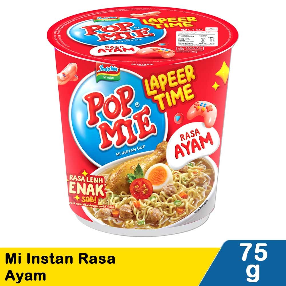 Jual POP MIE MI INSTAN LAPEER TIME AYAM 75g | Shopee Indonesia