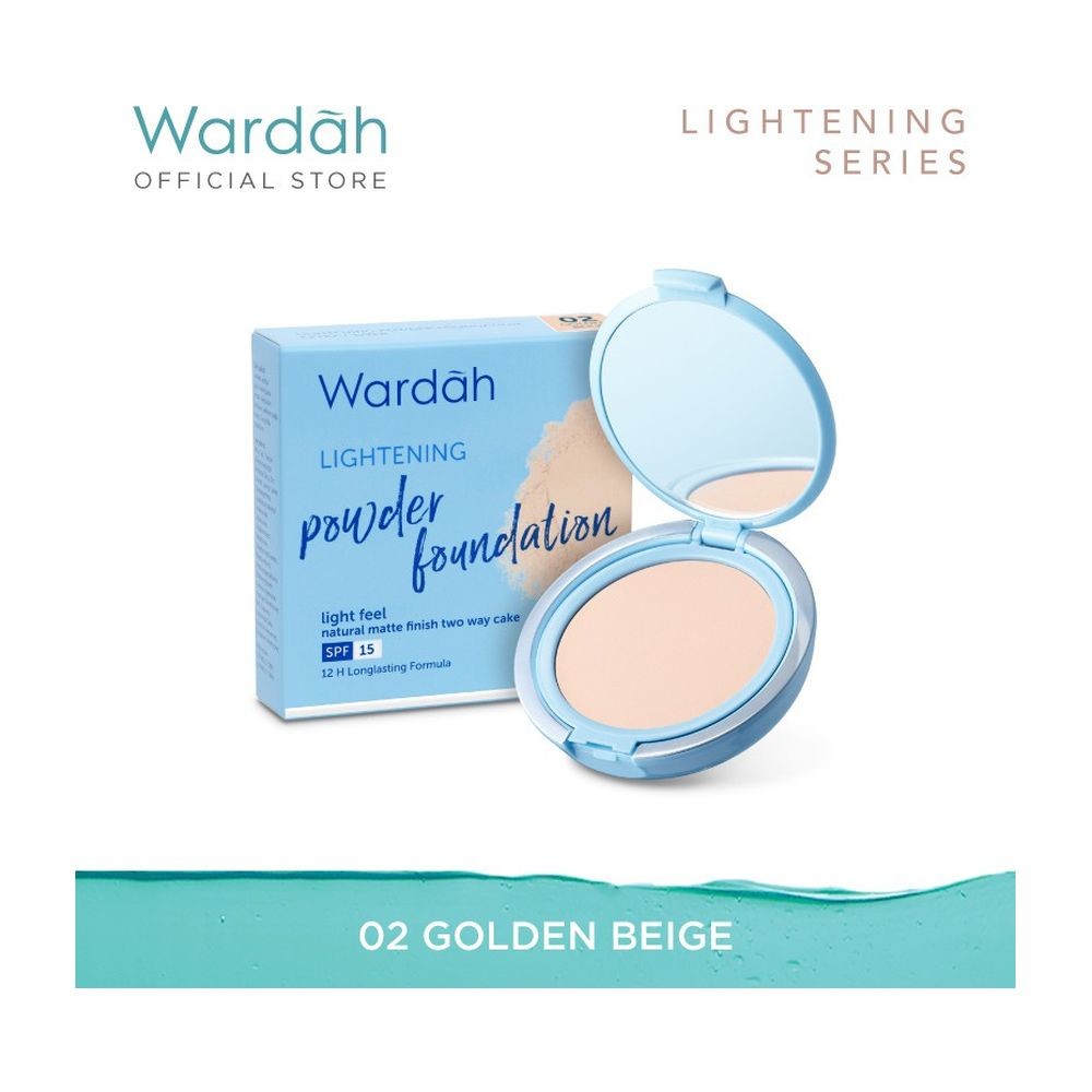Jual WARDAH LGHTNING POWDER FOUNDATION REF 02 GOLDEN BEIGE 12g | Shopee ...