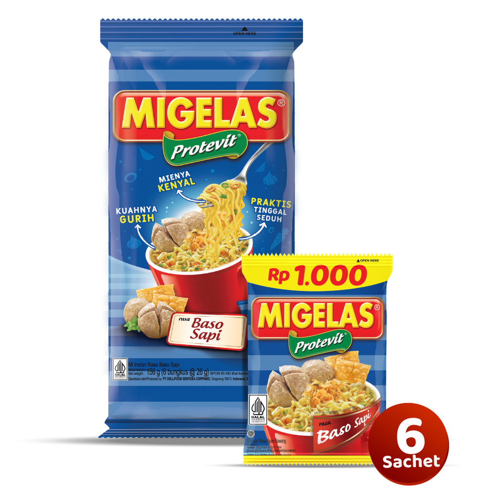 Jual Migelas MT Bag Baso Sapi isi 6 Sachets | Shopee Indonesia