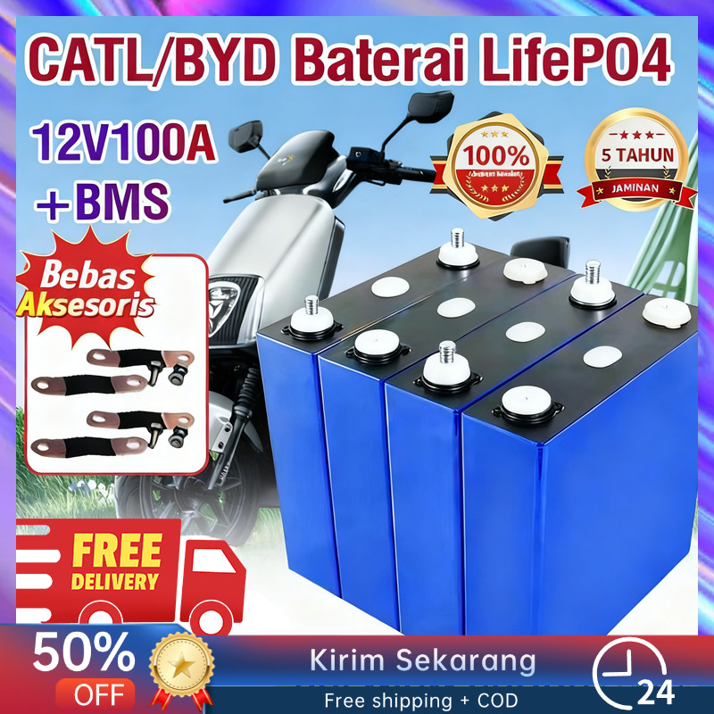 Jual Battery Lifepo4 12v 120Ah /100ah CATL/BYD Battery Lifepo4 24v /12v ...