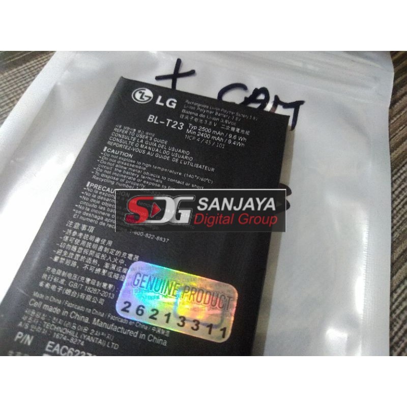 Jual SDG LG BL-T23 BLT23 Original 100% GENUINE Battery Batre Baterai LG ...