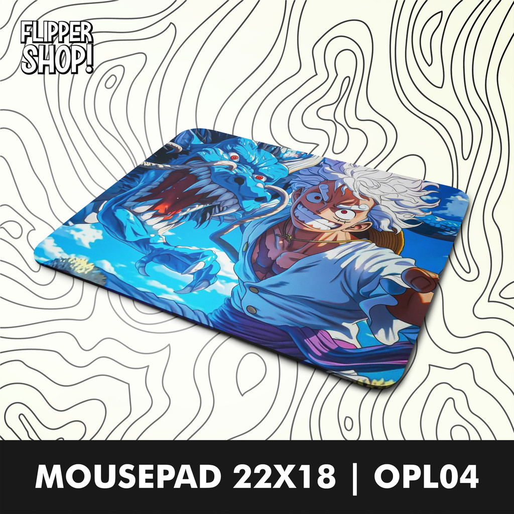 Jual Mousepad Flipper Motif Anime One Piece Luffy Gear 5 Chibi cute ...