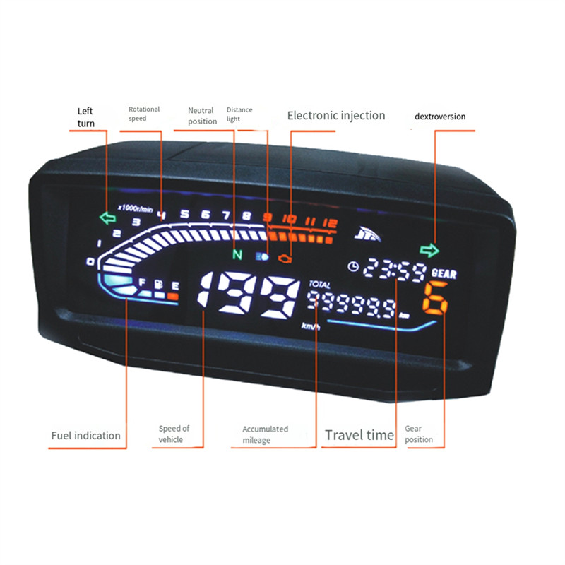 Jual Universall LCD Odometer Digital Meter For Honda Gl Pro 160 Hawk ...