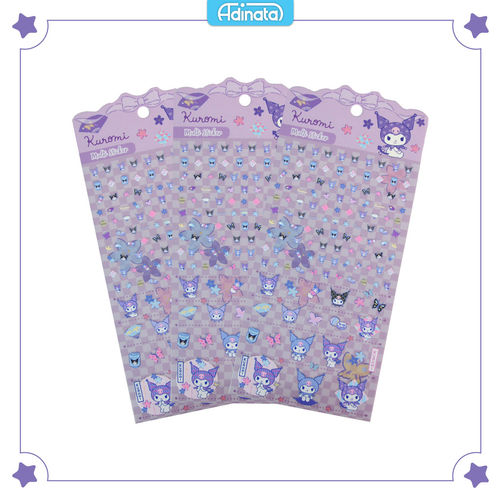 Jual Kuromi Multi Stickers 2532-6196 / Stiker - Adinata | Shopee Indonesia