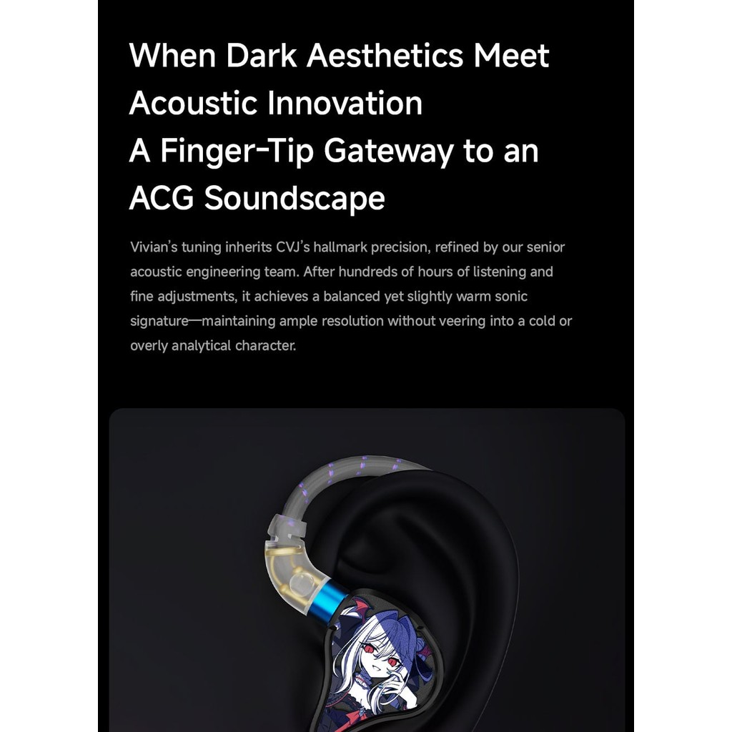 Jual CVJ Vivian IEM Earphone Hifi Anime Waifu Edition & Standard ...