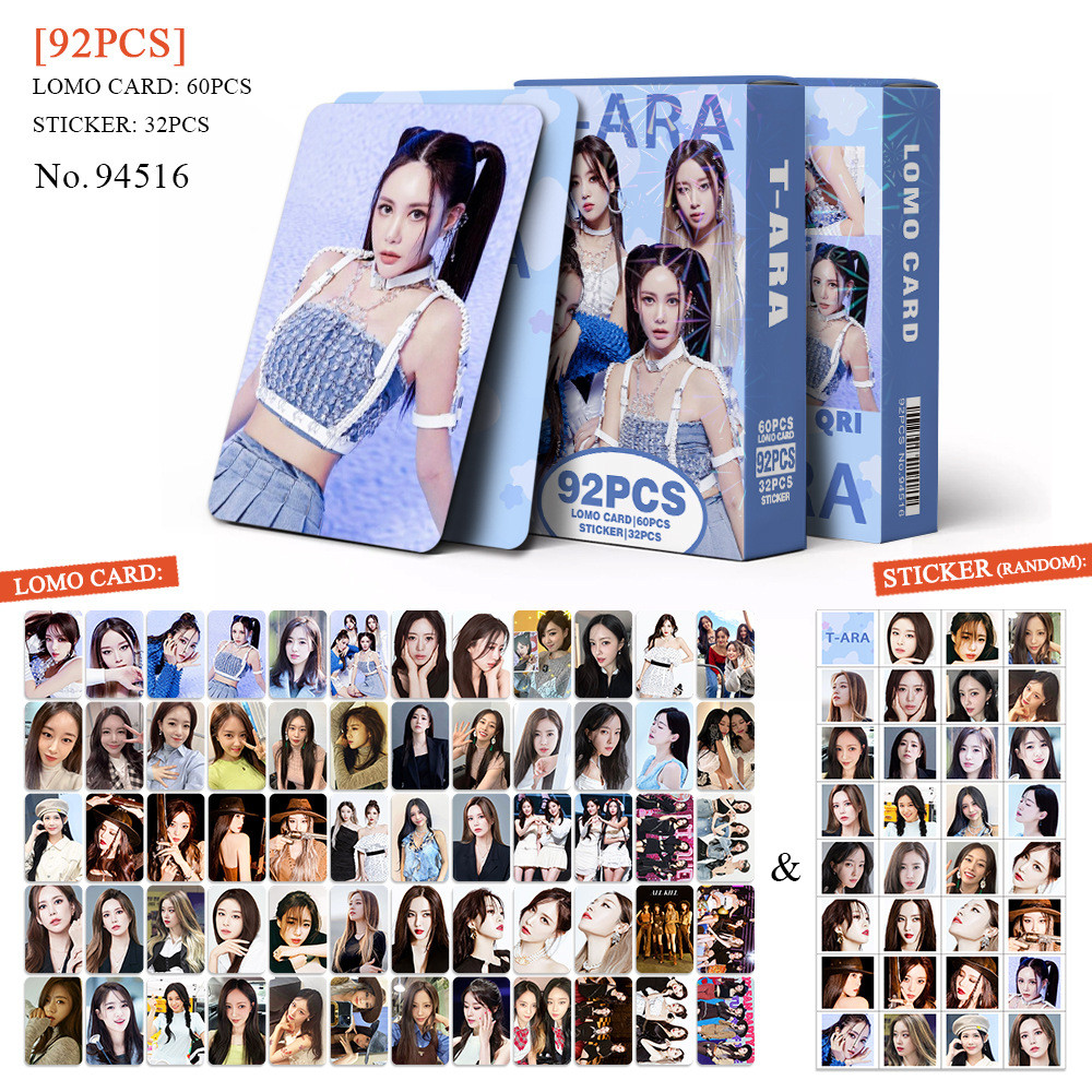 Jual 92Pcs/Set Kpop Idol T-ARA New Series Lomo Cards Stickers Lee Ji ...