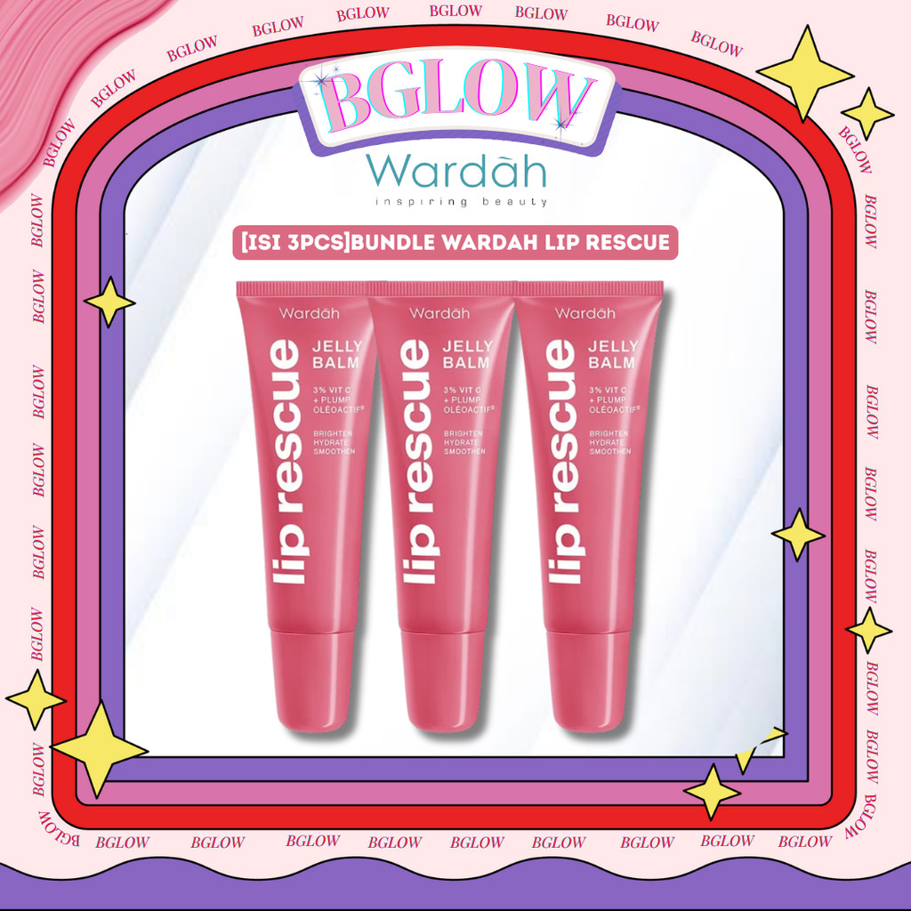 Jual [ISI 3PCS] BUNDLE WARDAH Lip Rescue Jelly Balm Dusty Rose - Lip ...