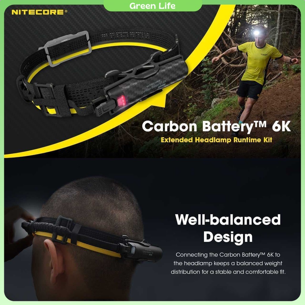 Jual NITECORE Carbon Extended Battery Headlamp Mount Rechargeable ...