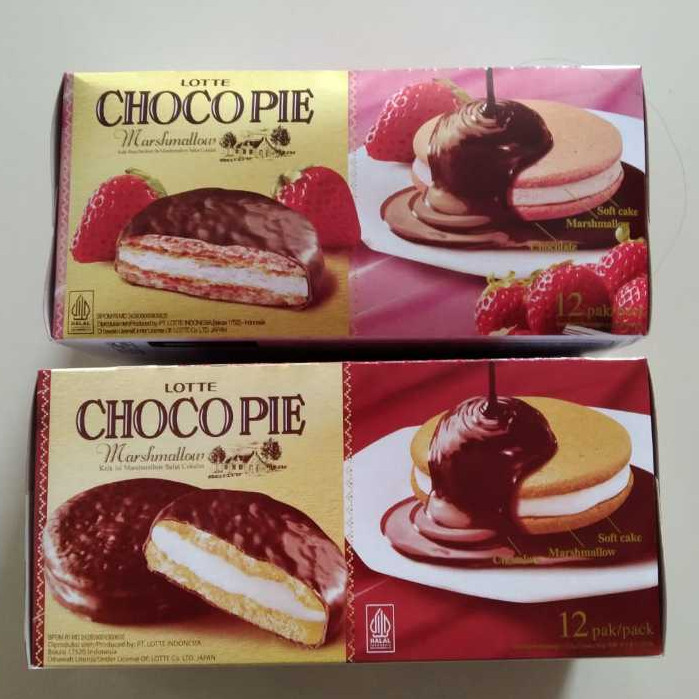 Jual BEST SELLER CHOCO PIE MARSHMALLOW/ BISKUIT CHOCOPIE / SNACK COKLAT ...