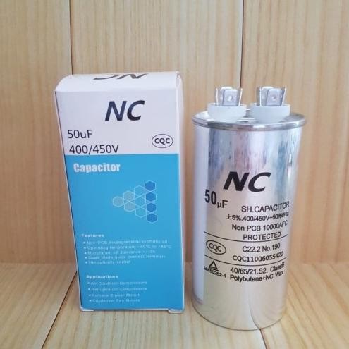 Jual Capasitor NC 50UF / 50 micro / Running Capasitor 50 micro | Shopee ...