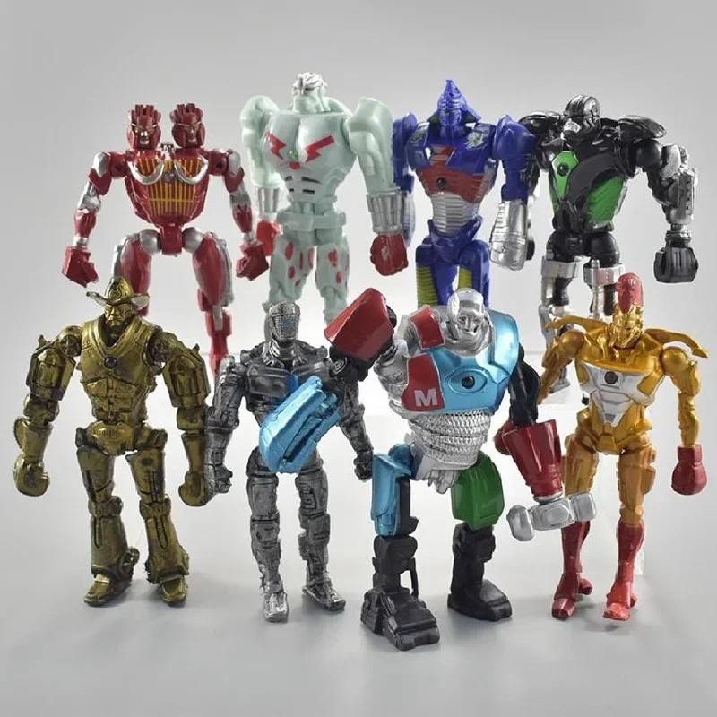 Jual 13cm 8pcs/set Anime Real Steel Zeus Atom Midas Adam Raider Robot ...