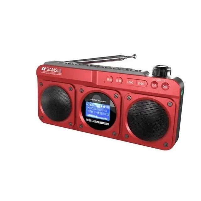 Jual SANSUI F28 Portable FM Radio MP3 Walkman Outdoor Card Wireless ...
