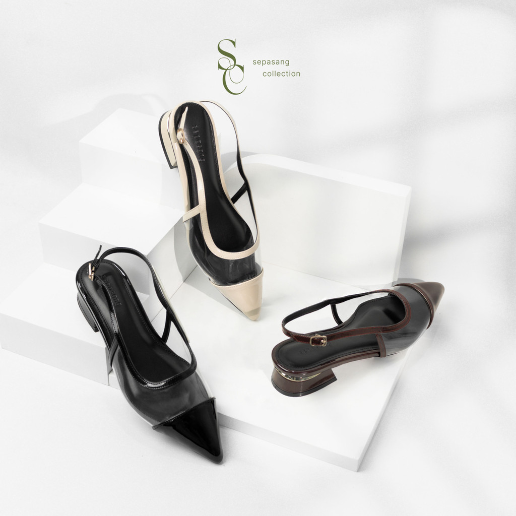 Jual SEPASANG COLLECTION Cassel Mules Wanita 3 CM - Heels Kondangan ...