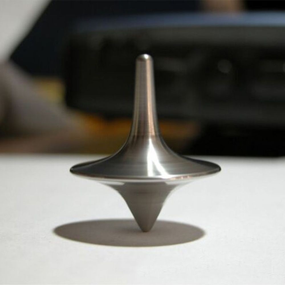 Jual Metal Gyro Great Accurate Silver Spinning Top Hot Movie Totem ...