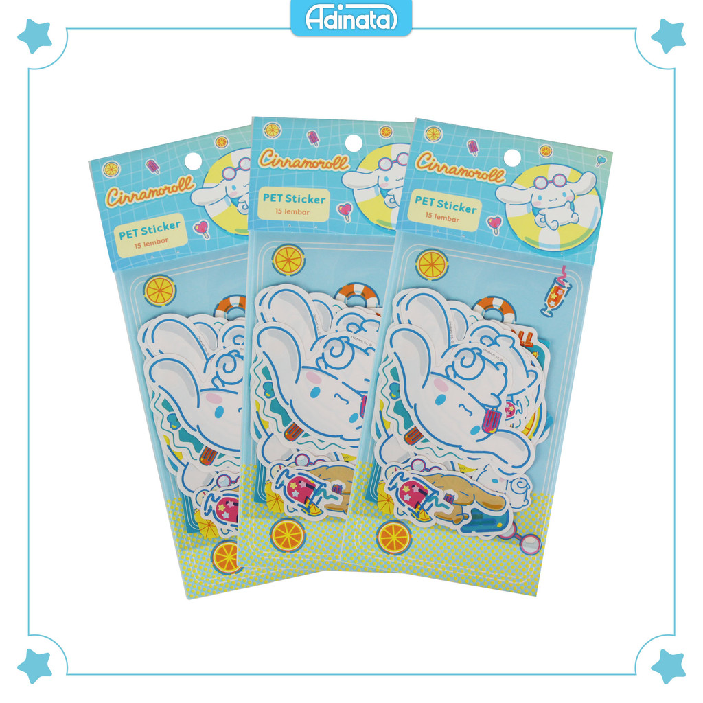 Jual Cinnamoroll Pet Embossed Stickers 2517-6178 - Adinata / Sticker ...