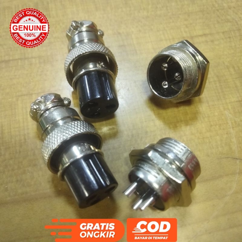 Jual Connector CB 3Pin Jack Socket CB 3Pin Konektor CB 3 PIN | Shopee ...