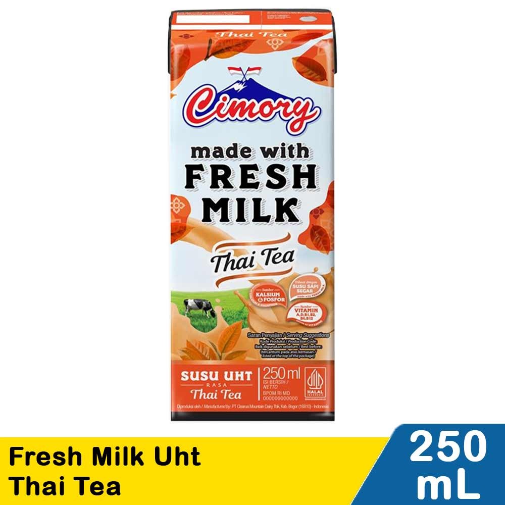 Jual CIMORY FRESH MILK UHT THAI TEA 250mL | Shopee Indonesia