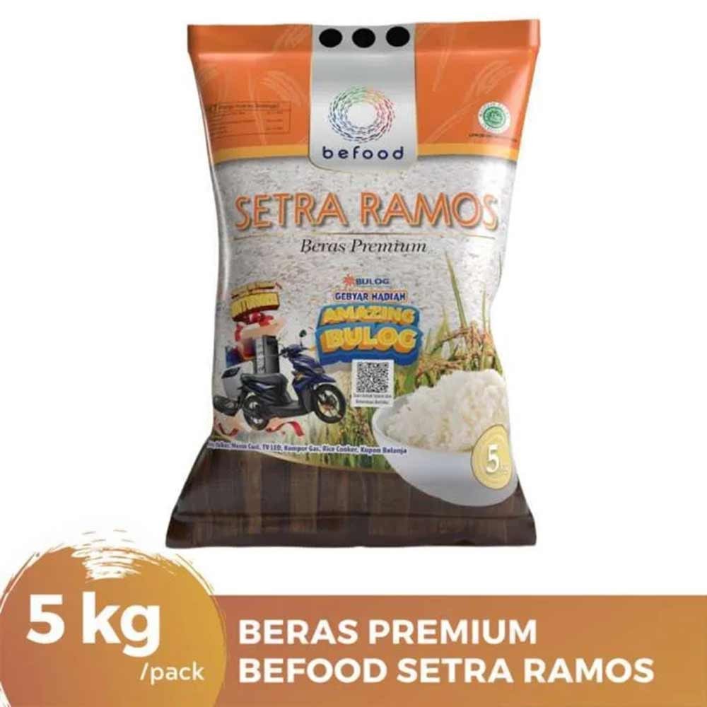Jual BEFOOD BERAS SETRA RAMOS PREMIUM 5kg | Shopee Indonesia