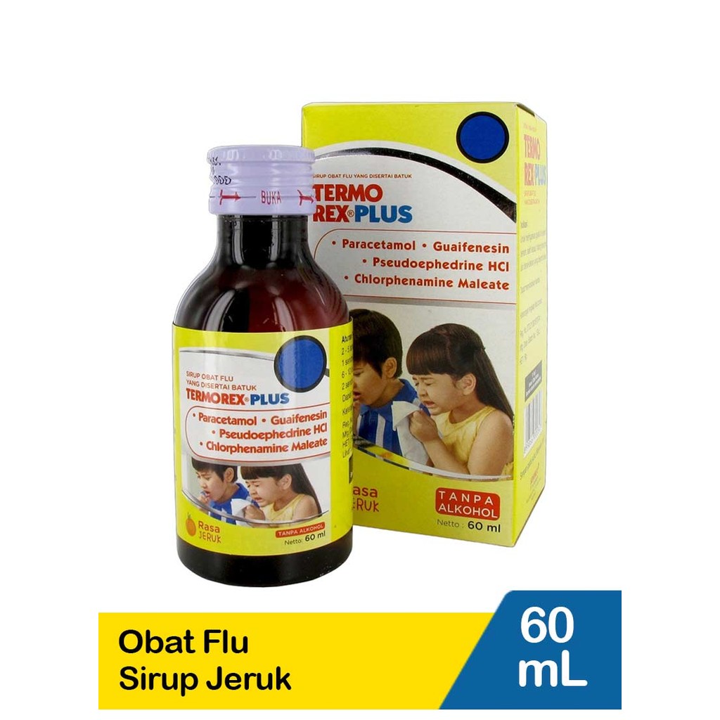 Jual TERMOREX PLUS SIRUP OBAT FLU JERUK 60mL | Shopee Indonesia