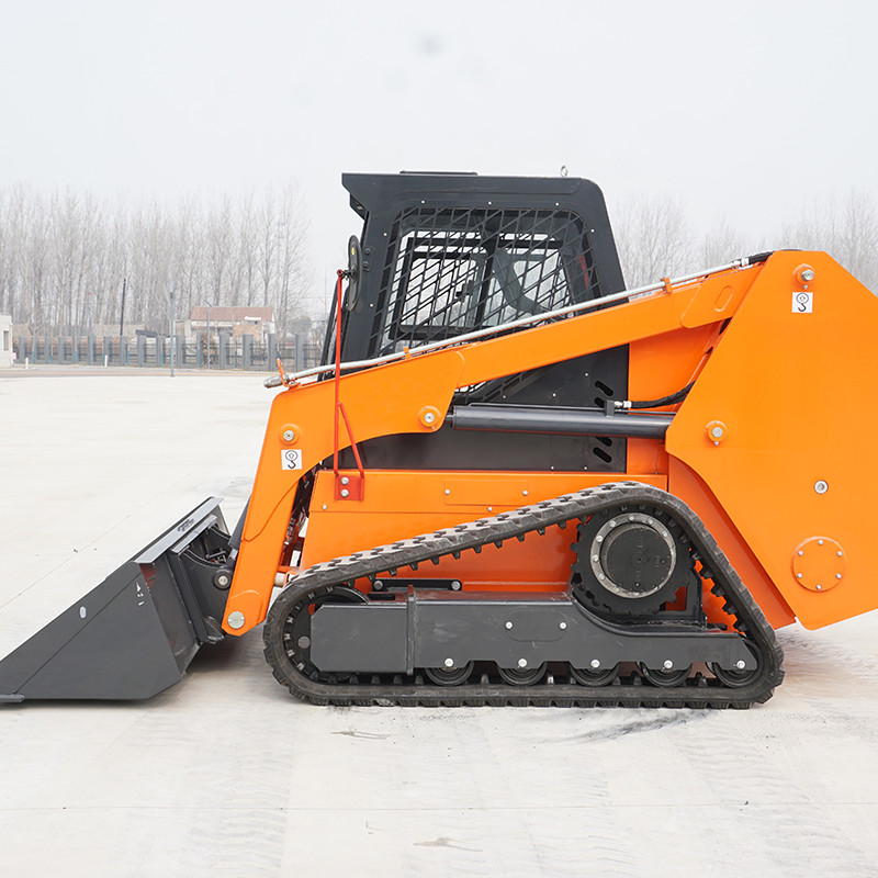 Jual Small Diesel Powered Compact Loader Track Skid Steer Loader 4 in 1 ...