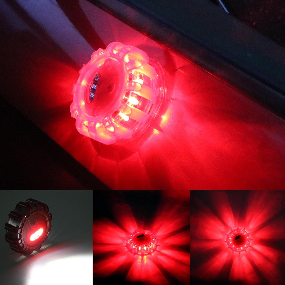Jual Round Warning Beacon Emergency Strobe Flashing Lights Safety ...