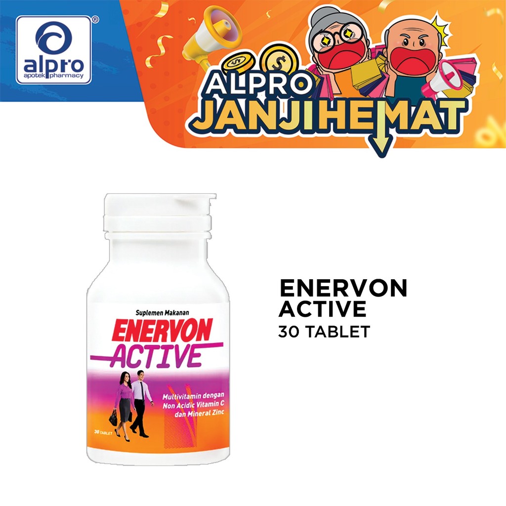 Jual Enervon Active 30 Tablet | Shopee Indonesia