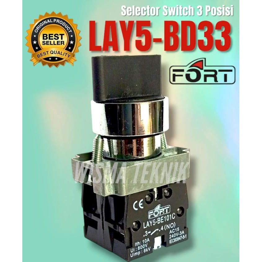 Jual (BACA DESKRIPSI!!) Selector Switch 3 Posisi FORT LAY5-BD33 ...