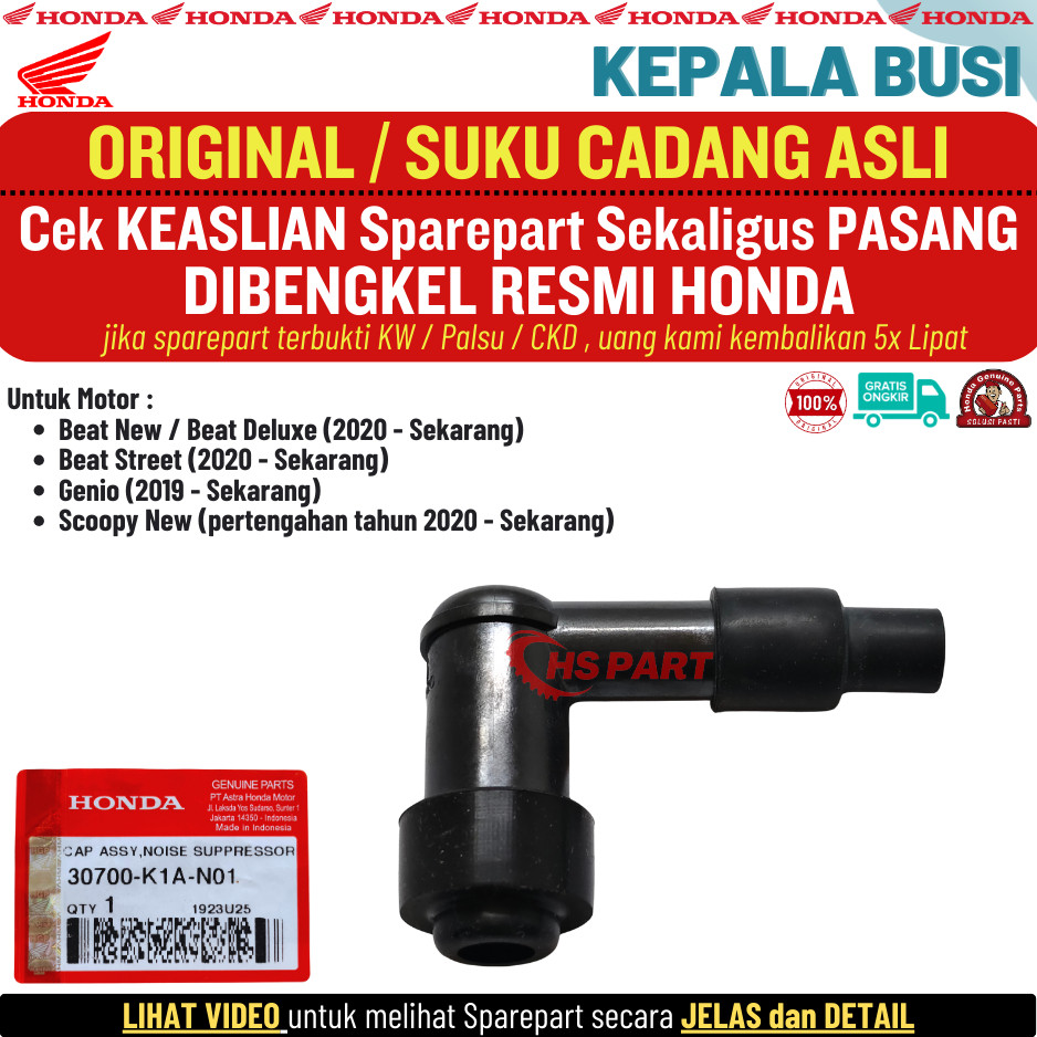 Jual Kepala Tutup Cap Cop Busi Beat Fi New Deluxe Street Genio Scoopy ...