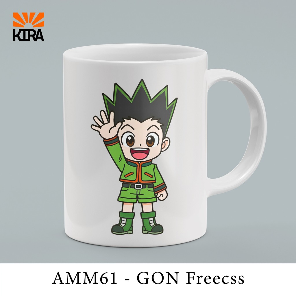 Jual KIRA Mug Anime Gon Freecss/Guts Berserk/Haruka Sakura/Jinshi/Kafka ...