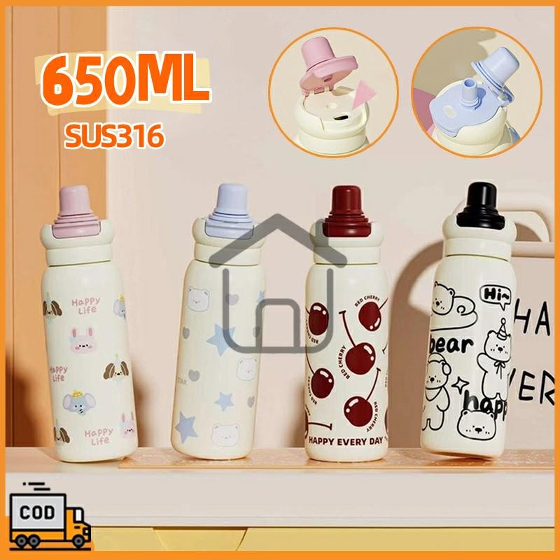 Jual 【Penjual Lokal】Tumbler Botol Minum Anak Bahan Stainless 650ml ...