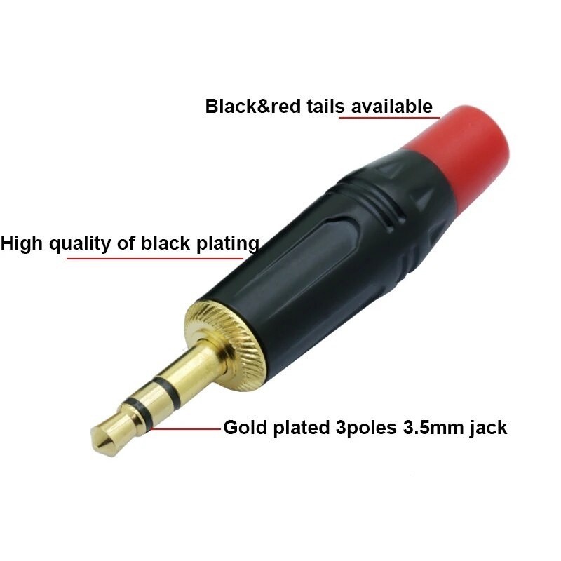 Jual (KB) jack 3.5mm geisler / jack mini stereo 3,5 mm / jack headset 3 ...