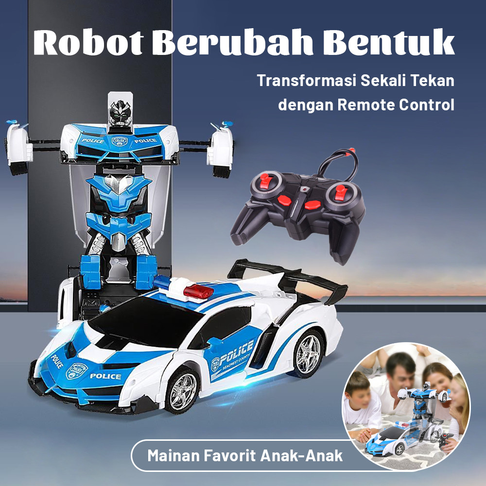 Jual MOBIL REMOT DEFORMATION 1 : 18 ROBOT BATERAI CAS / ROBOT ...