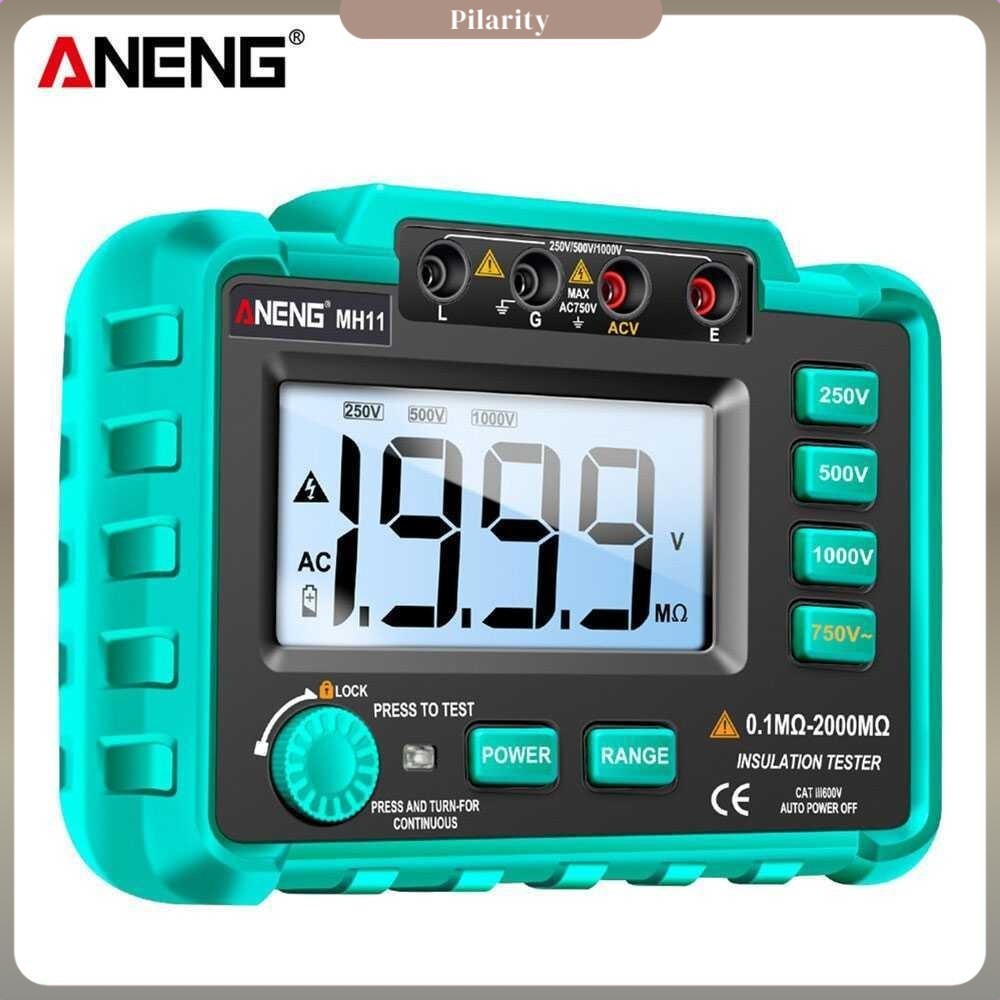 Jual ANENG Digital Megger Megohmmeter 250/500/1000V 2000 Mega Ohm ...