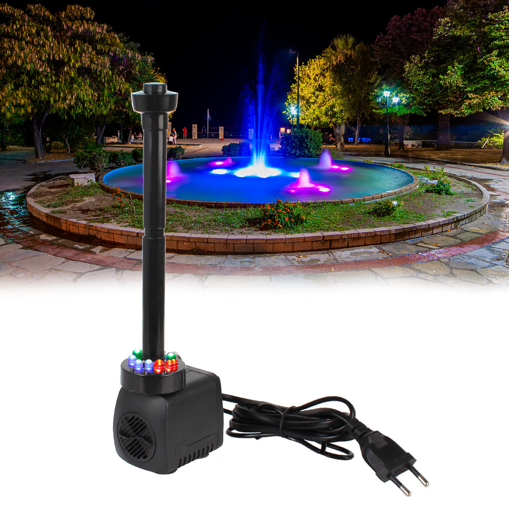 Jual Ultra-quiet Adjustable with Power Cord with 12 LED Light Water ...