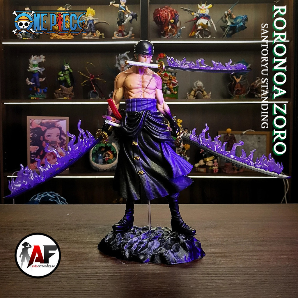 Jual Statue Action Figure One Piece Roronoa Zoro Standing Santoryu ...