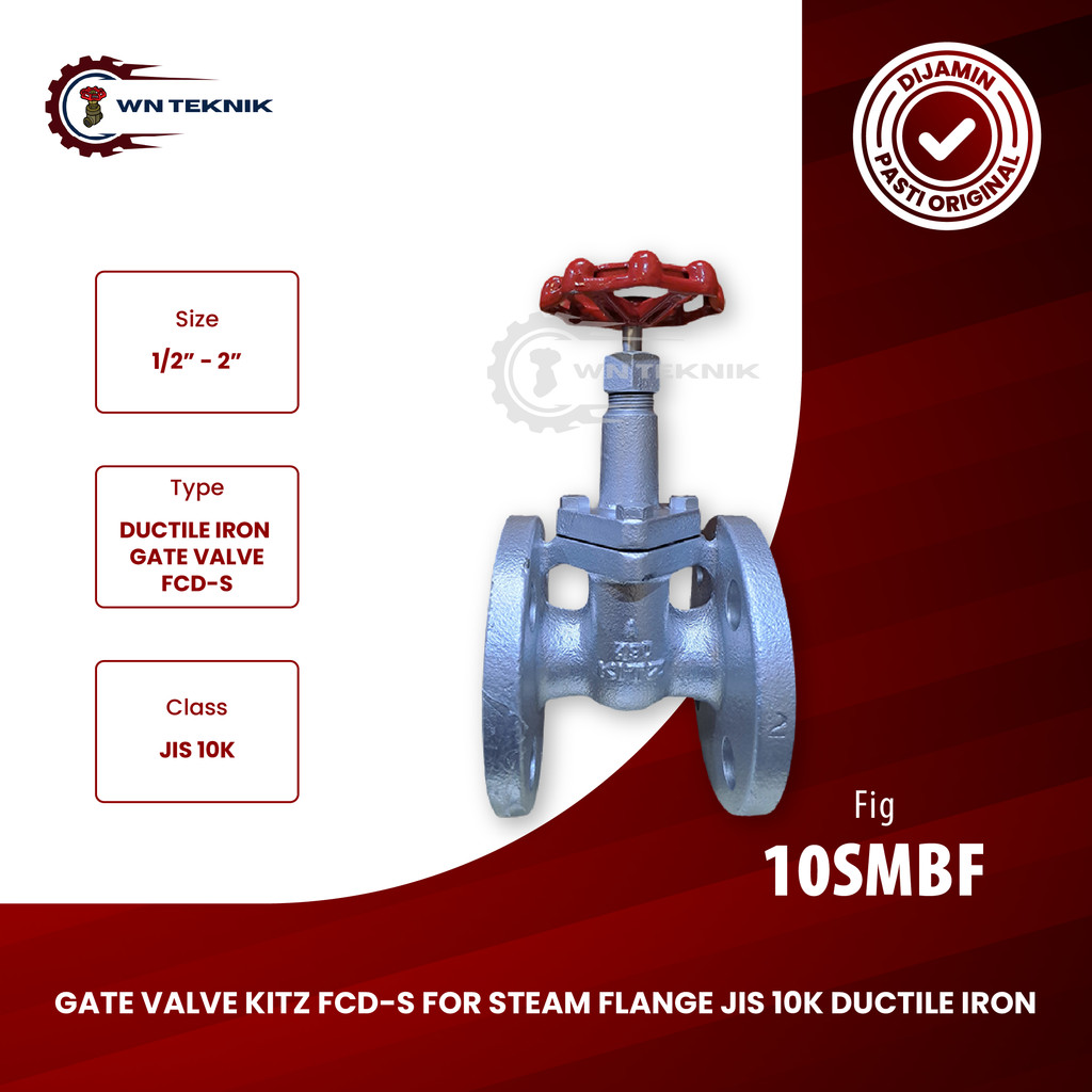 Jual Gate Valve KITZ FCD-S 1 1/4" Inch Jis 10K Ductile Iron Original ...