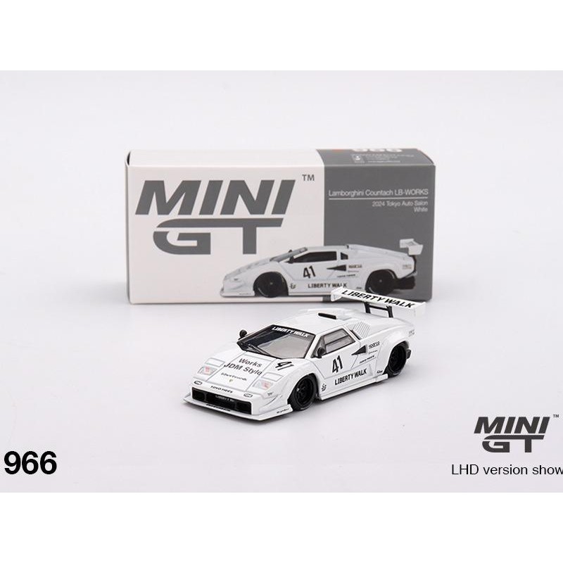 Jual MINI GT 966 Lamborghini Countach LB-WORKS White 2024 Tokyo Auto ...