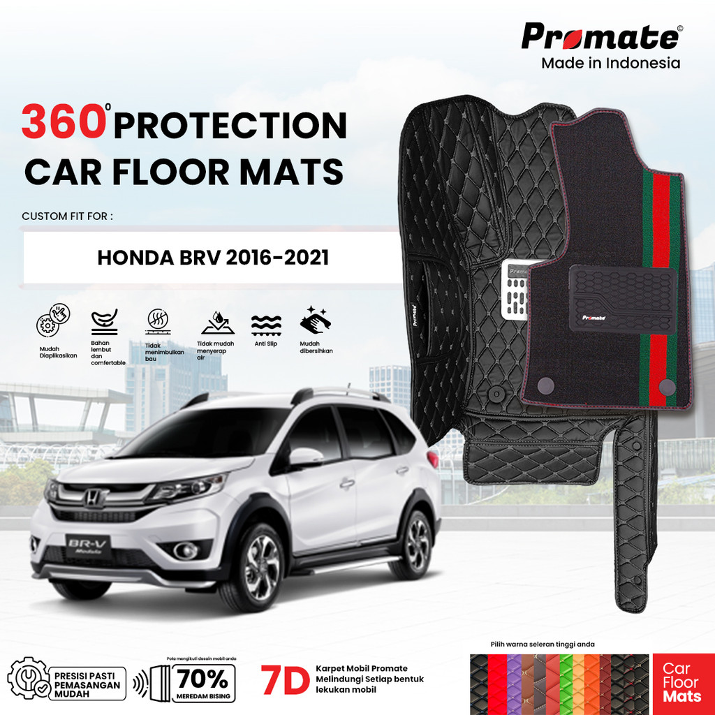 Jual PROMATE Karpet Mobil Honda BRV Gen 1 Tahun 2016-2021 Customfit ...