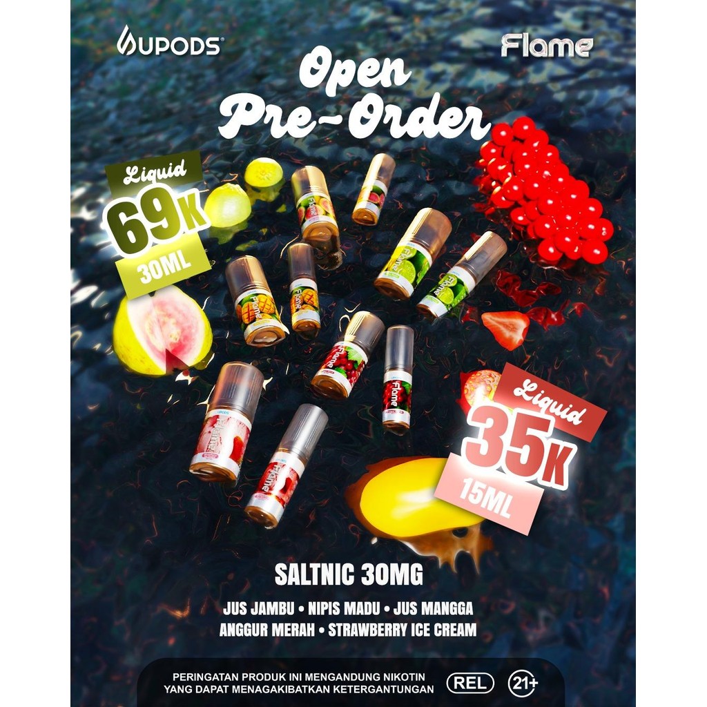 Jual [SALT] UPODS FLAME NIPIS MADU SALT 30ML 30MG BY UPODS | Shopee ...