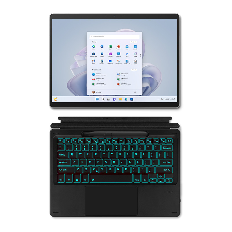 Jual HUWEI Backlit Keyboard For Microsoft Surface Pro 8 9 X Pro8 pro9 ...