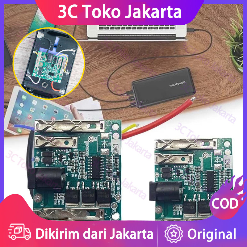 Jual Modul Bms 5s 18-21v 20v Board Pelindung Circuit Bor Cordless Drill ...