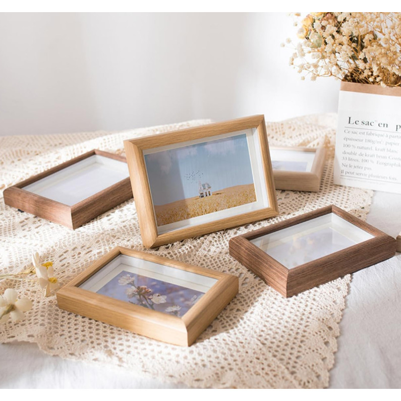 Jual Bingkai Foto Minimalist Wooden Photo Picture Frame Stand - XY1 ...
