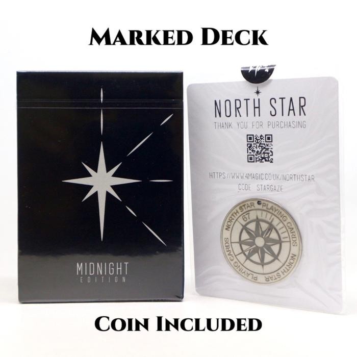 Jual Kartu Remi North Star Midnight Black Playing Cards Marked Edition ...