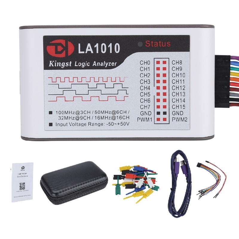 Jual New Kingst LA1010 LA2016 16CH USB Logic Analyzer MCU ARM FPGA ...